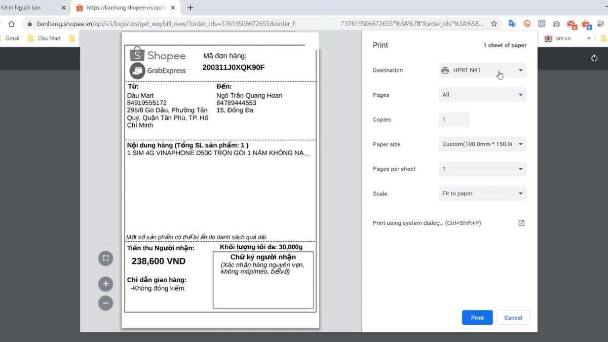 Hướng dẫn cài đặt máy in HPRT N41 chi tiết và dễ hiểu